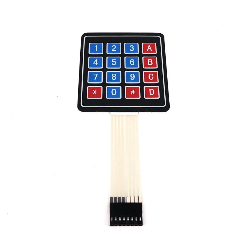 4x4 Matrix Array 16 Key Membrane Switch Keypad – ControllersTech®