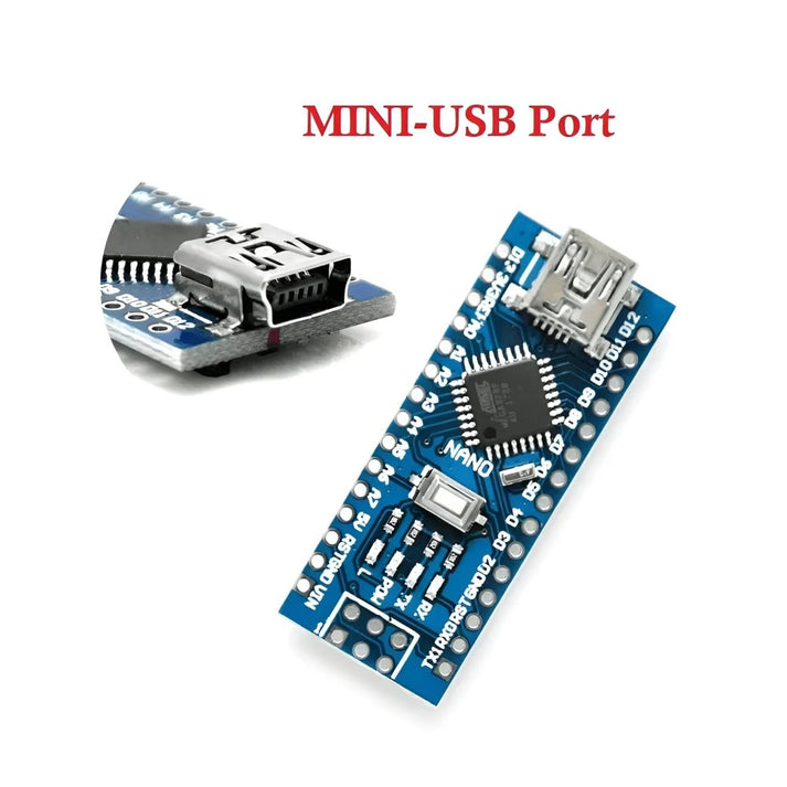 Nano CH340 Chip ATmega328P Development Board (Soldered) – ControllersTech®